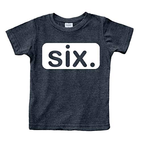 珍しい幼児6歳バースデーシャツ 男の子6歳 男の子 誕生日ギフト 6歳 6歳 6歳 6歳 Tシャツ US サイズ: 6 Years カラー: ブラック