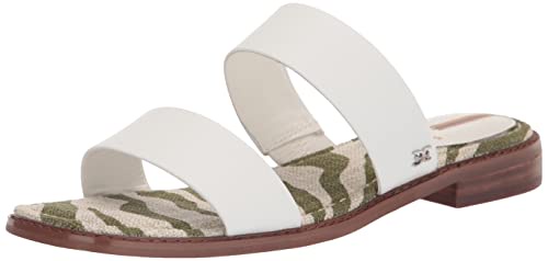 Sam Edelman レディース Haydee フラットサンダル, ホワイトマルチ, 24