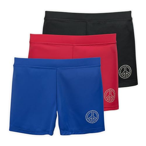 Lucky & Me Ellaダンスショーツ 体操 ダンス用 マルチカラー 3枚パック ガールズ US サイズ: Toddler 2/3