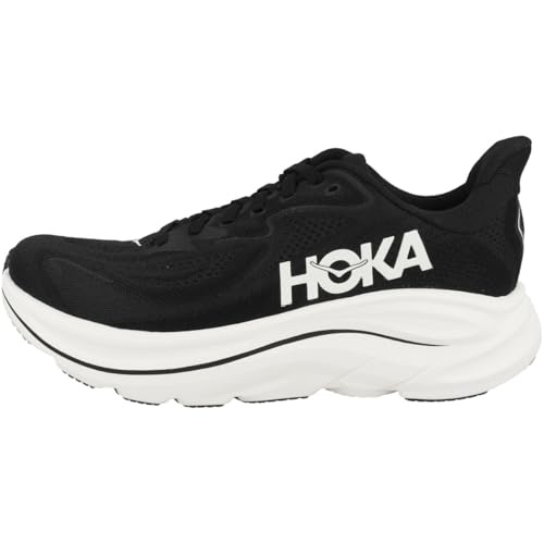 [HOKA] レディース クリフトン 10 スニーカー, ブラック、ホワイト, 6.5 UK