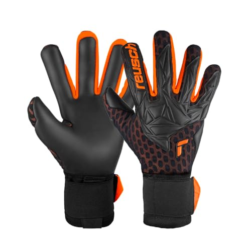 ロイシュ reusch アトラクト ゴールドX エアベント サッカー キーパーグローブ 24FW(5470925-7784) 7784(ブラック/オレンジ) 8