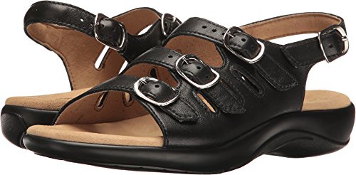 SAS レディース フラットサンダル US サイズ: 7 カラー: ブラック