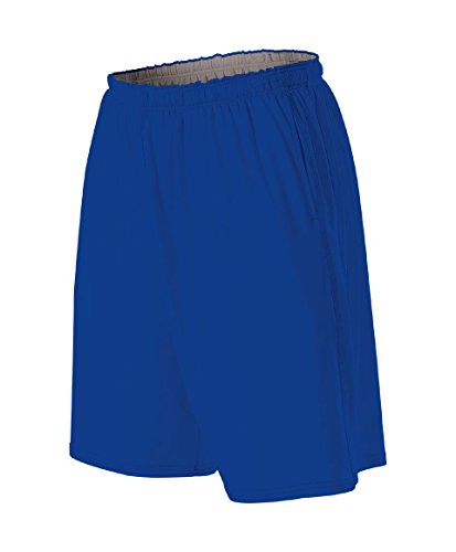Alleson Ahtletic ティーン ユース トレーニングショーツ ポケット付き M ブルー