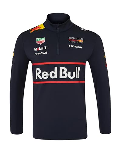 Castore Red Bull Racing F1 2025 チーム 1/4 ジップ ミッドレイヤー, ネイビー, 3X-Large