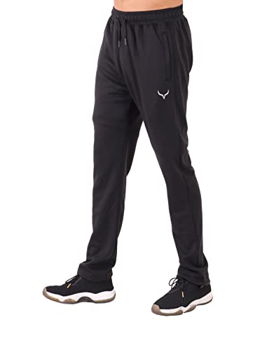 SCREENSHOT SPORTS メンズ プレミアム テーパード オープンヘム ジョガー インターロック スウェットパンツ オープンボトム US サイズ: Medium カラー: ブラック