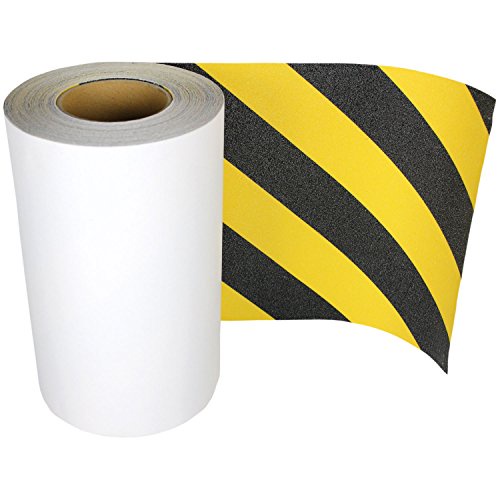  Gripスケートボードロングボードグリップテープロール、10インチ x 60フィート、注意