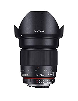 【中古品】SAMYANG 単焦点広角レンズ 24mm F1.4 ソニー αA用 フルサイズ対応(中古品)