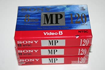 【未使用 中古品】Sony 8?mmビデオカセットテープMP p6???120???120分( 3パック)(中古品)