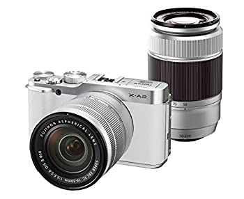 【中古品】FUJIFILM ミラーレス一眼 X-A2 ダブルズームレンズキット ホワイト X-A2WH1(中古品)
