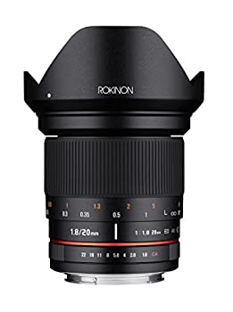 【中古品】Rokinon 20mm f/1.8 AS ED UMC 広角レンズ AEチップ内蔵 Nikon用(中古品)