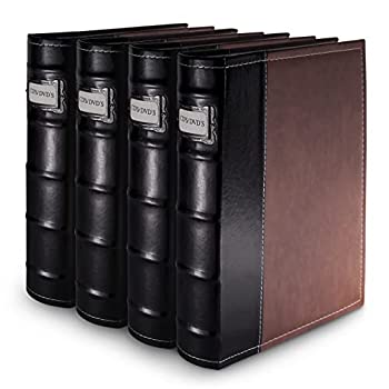 【未使用 中古品】bellagio-italiaブラウンレザーディスクストレージバインダーPerfect for C(中古品)