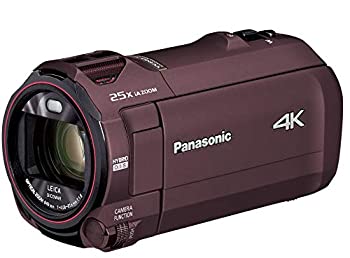 【中古品】パナソニック 4K ビデオカメラ VX992M 64GB 光学20倍ズーム カカオブラウン(中古品)