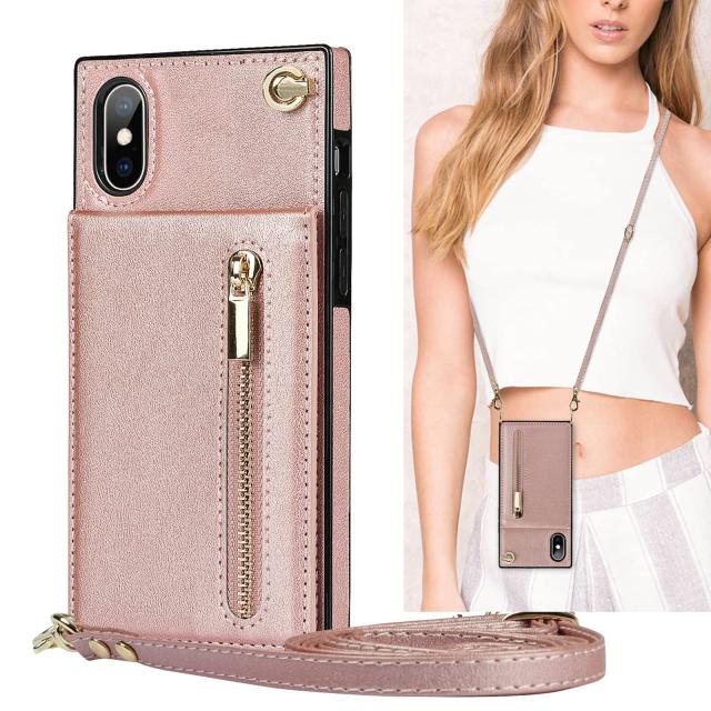 iPhone X ケース iPhone XS ケース ショルダー クロスボディ iPhoneX iPhoneXS ケース 通用 アイフォンX ケース 手帳型 スマホケース アの通販はau ...