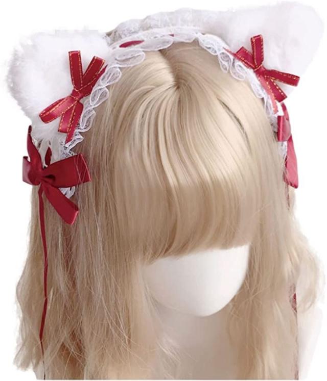 morytrade カチューシャ ヘッドドレス 髪飾り レディース コスプレ リボン ゴスロリ ねこみみ( 赤)の通販はau PAY マーケット - スピード発送 リアプリ(REAPRI ...