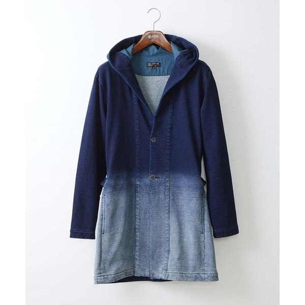 MKオム（MK homme）/グラデーションデニムジャージ ロングパーカー