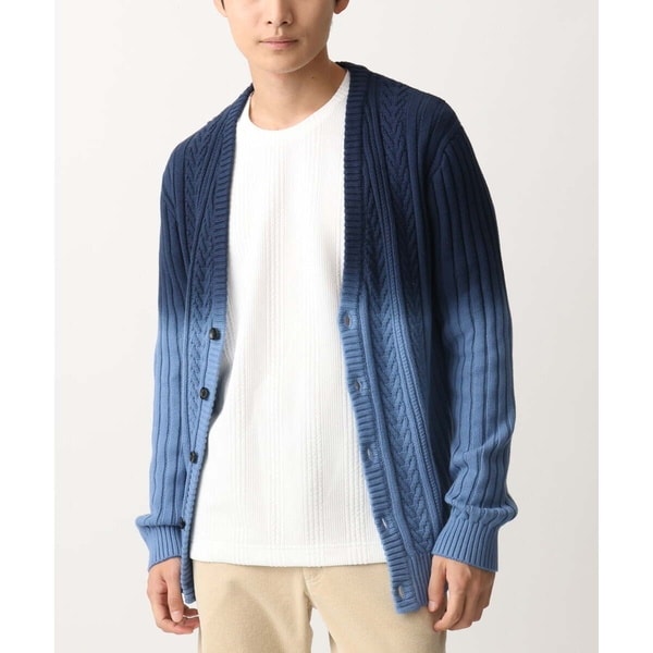 MKオム（MK homme）/ニットカーディガン/グラデーションケーブル