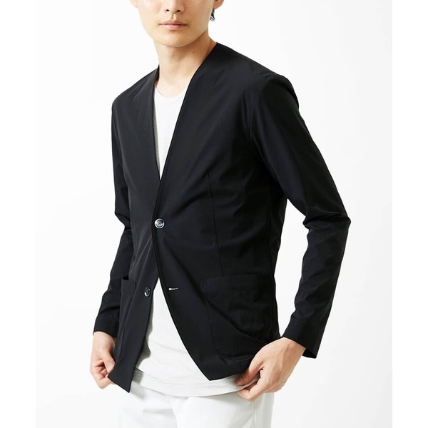 MKオム（MK homme）/【洗える・セットアップ対応・伸縮性◎】ノーカラーカーディガンジャケット