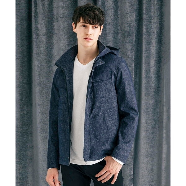 MKオム（MK homme）/【ライナー付き / 撥水 / ストレッチ】 COMFUN CLOTH(コンファンクロス） フード付ブ