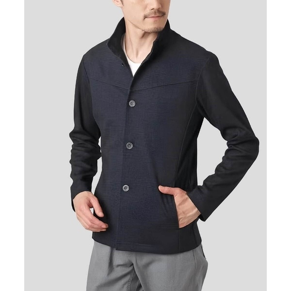 MKオム（MK homme）/【人気商品/洗える/ストレッチ】スタンドカラーカーディガン（TECEASY2025AW）