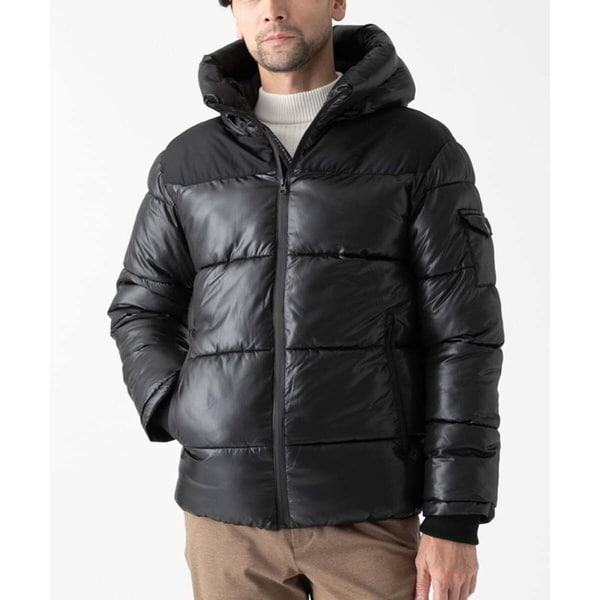 MKオム（MK homme）/【中綿ブルゾン】フーテッドシャイニーブルゾン