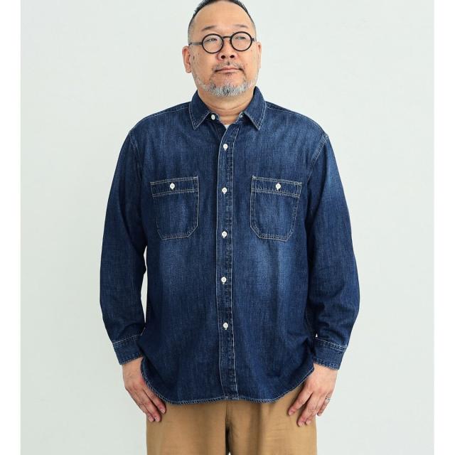 エドウィン（EDWIN）/【大きいサイズ】ワークシャツ 長袖