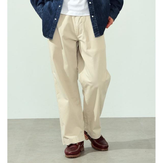 エドウィン（EDWIN）/EDWIN KHAKIS ワイドストレートチノパンツ