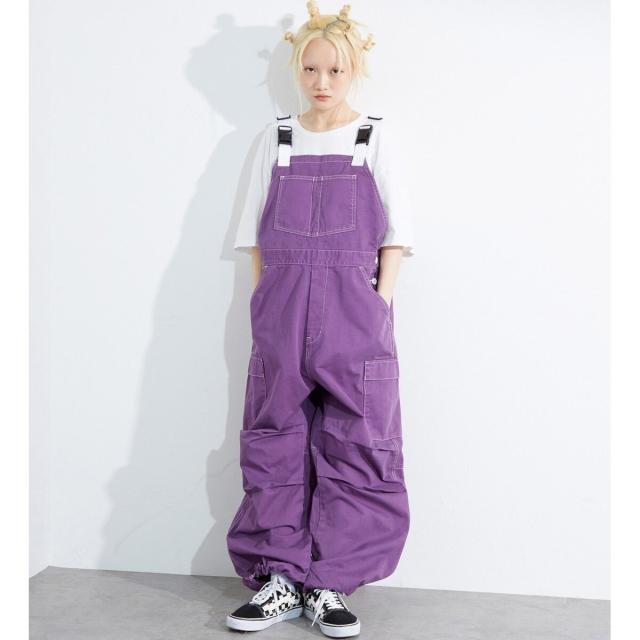 エドウィン（EDWIN）/【WEB限定】STEP MARK バルーンオーバーオール サロペット ビブ カーゴ