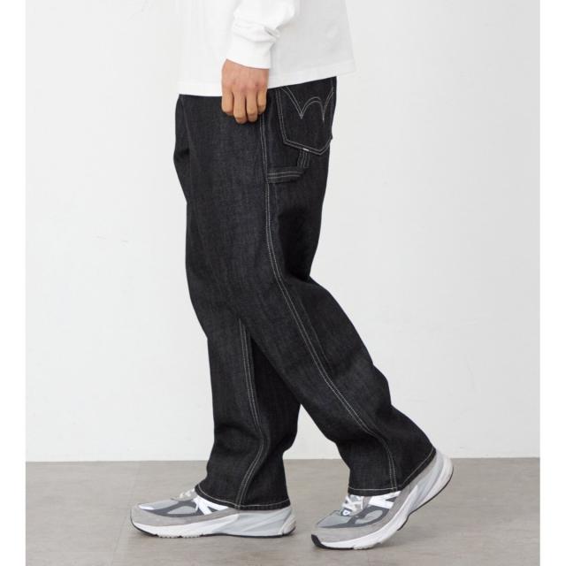 エドウィン（EDWIN）/505 ワイドストレート デニムペインターパンツ