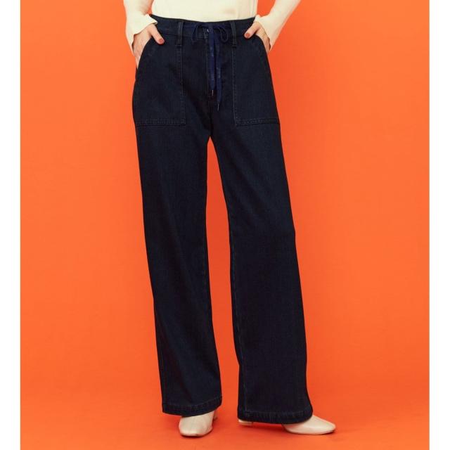 エドウィン（EDWIN）/EDWIN LADIES ジャージーズ イージーベイカーワイドデニムパンツ【暖】