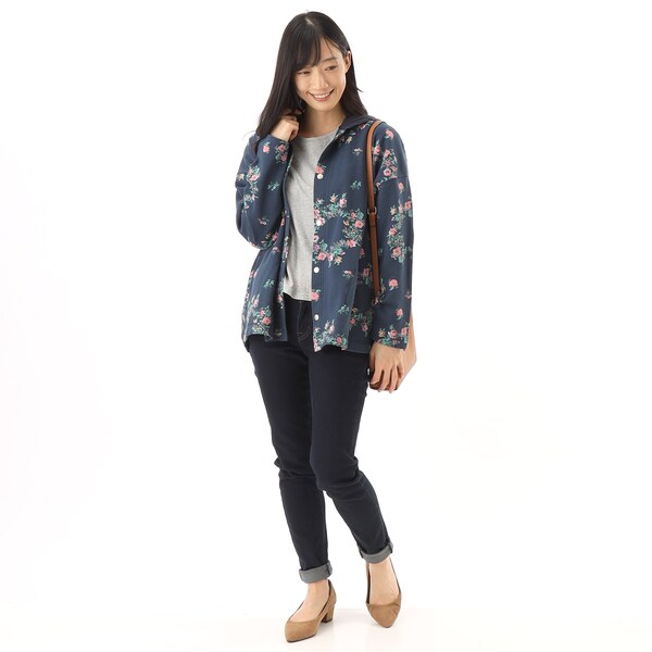 スーパーハッカ（SUPER HAKKA）/リングフラワープリントフーディ