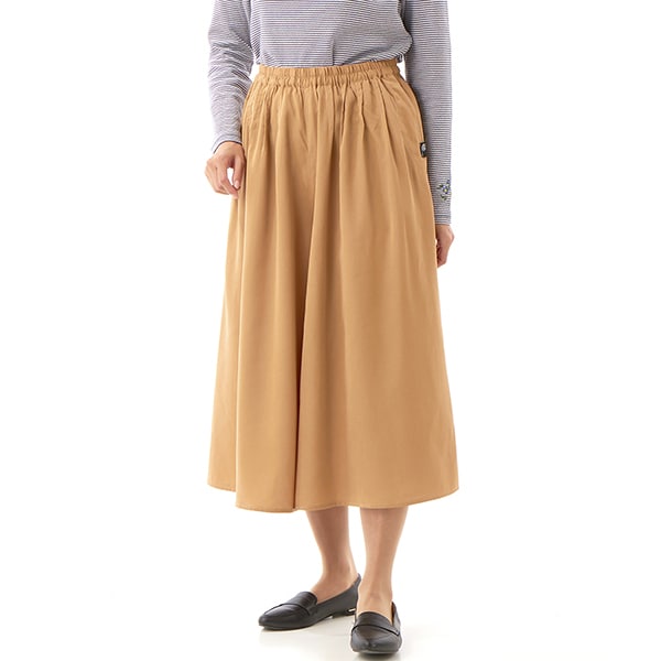 スーパーハッカ（SUPER HAKKA）/ポリエステルピーチツイルフレアギャザーパンツ