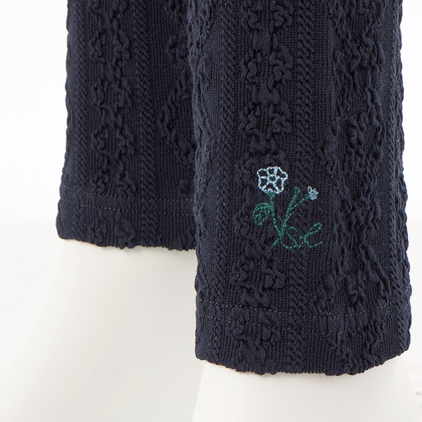 スーパーハッカ（SUPER HAKKA）/フラワーワンポイント刺繍ストレッチ