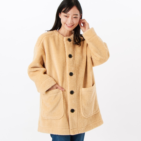 スーパーハッカ（SUPER HAKKA）/ボンディングボアノーカラーコート