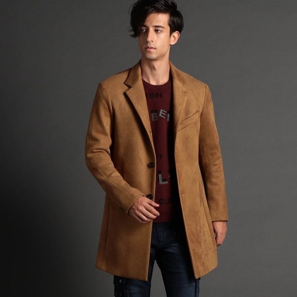 ニコルクラブフォーメン（NICOLE CLUB FOR MEN）/【22年モデル】スウェード調アラカルトコート