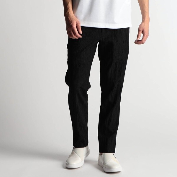 ニコルクラブフォーメン/エステルクレープ　イージーパンツ