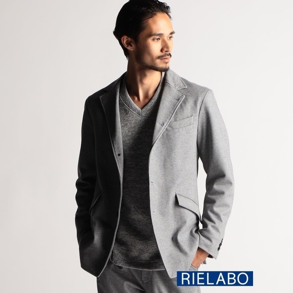 ニコルクラブフォーメン（NICOLE CLUB FOR MEN）/【RIELABO】ヘビーポンチジャカード ジャケット