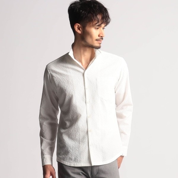 ニコルクラブフォーメン（NICOLE CLUB FOR MEN）/マイクロシアサッカーアラカルトデザインシャツ