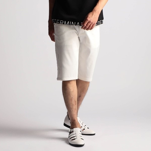 ニコルクラブフォーメン（NICOLE CLUB FOR MEN）/ガムストレッチ デザインハーフパンツ