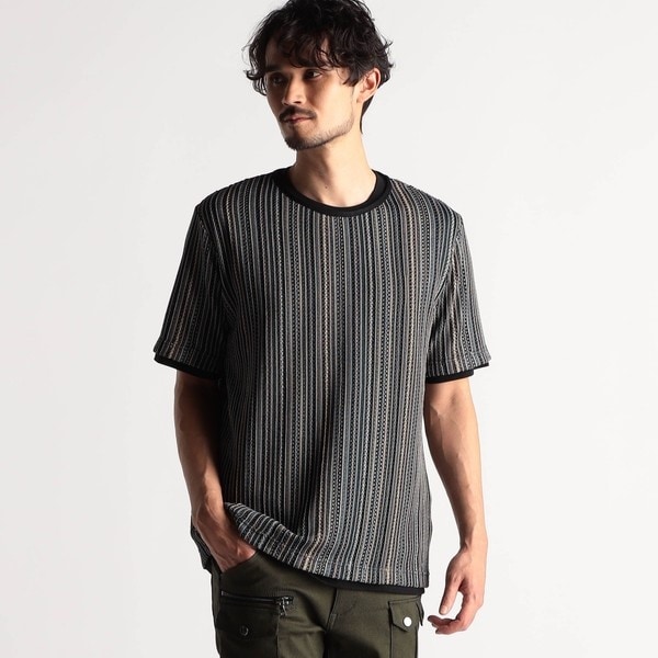 ニコルクラブフォーメン（NICOLE CLUB FOR MEN）/ラッセルレースアンサンブルTシャツ