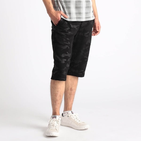 ニコルクラブフォーメン（NICOLE CLUB FOR MEN）/【NICOLE SPORTS】エンボスクラック柄ハーフパンツ