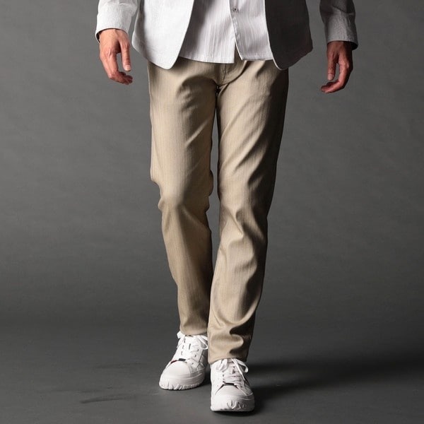 ニコルクラブフォーメン（NICOLE CLUB FOR MEN）/ガムストレッチヘリンボンパンツ