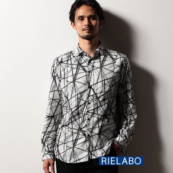 ニコルクラブフォーメン（NICOLE CLUB FOR MEN）/【RIELABO】レイズオブライトプリントシャツ(日本製)