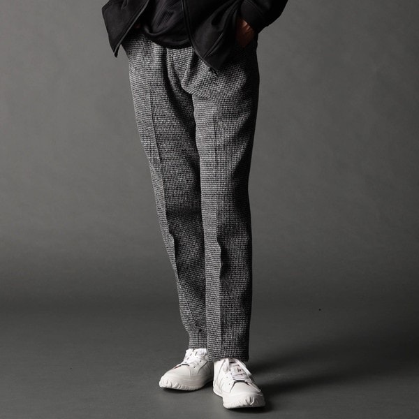 ニコルクラブフォーメン（NICOLE CLUB FOR MEN）/ツィードライクセットアップパンツ