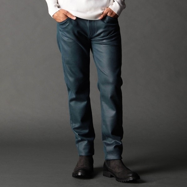 ニコルクラブフォーメン（NICOLE CLUB FOR MEN）/レザーライクムラプリントカットソーパンツ