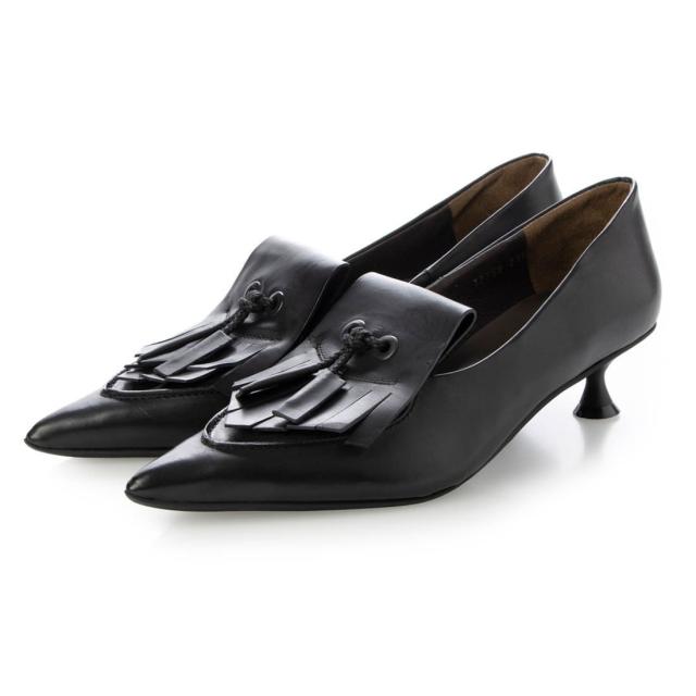 ワークス（works）/23秋冬4cm本革キルトタッセルポインテッドトウパンプス