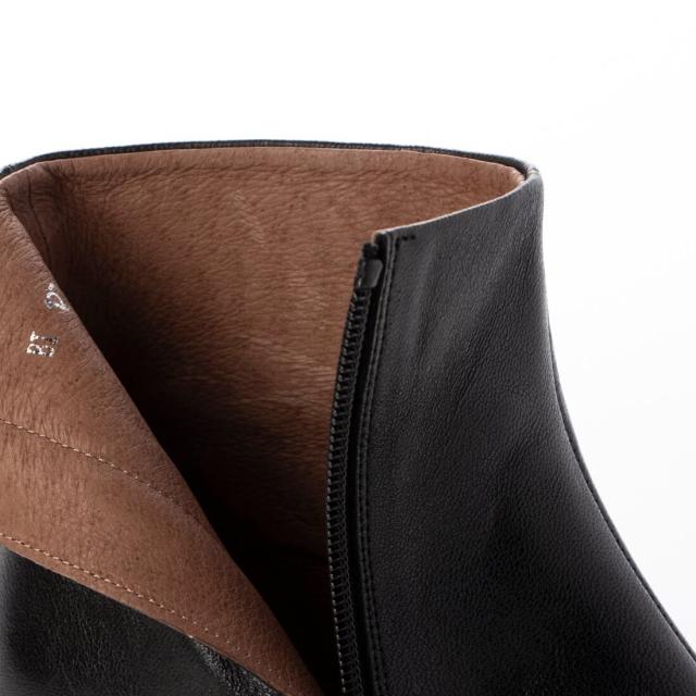 ワークス（works）/24秋冬新作4．5cm本革ラウンドトウショートブーツ