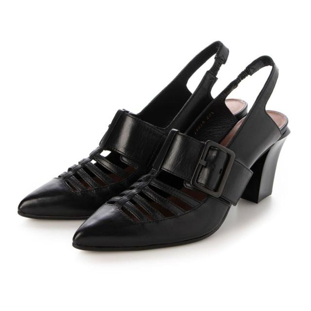 ワークス（works）/25春夏新作7．5cmポインテッドトウバックル付きバックストラップパンプス