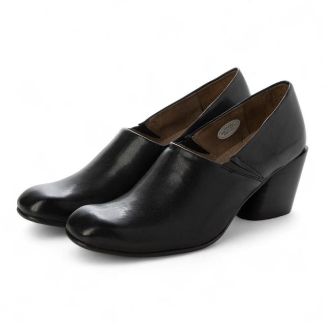 ワークス（works）/25秋冬新作6cmラウンドトウ本革スリッポンパンプス