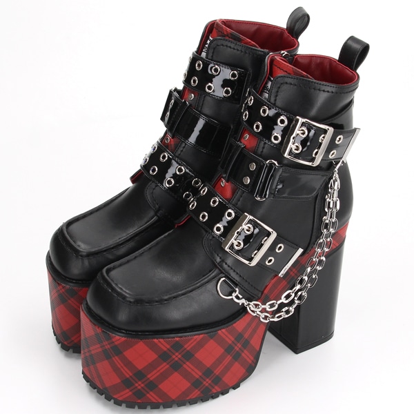 ヨースケ（YOSUKE）/厚底ベルテッドブーツ