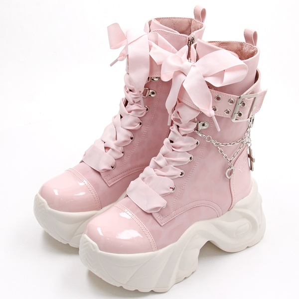 ヨースケ（YOSUKE）/厚底リボンレーススニーカー